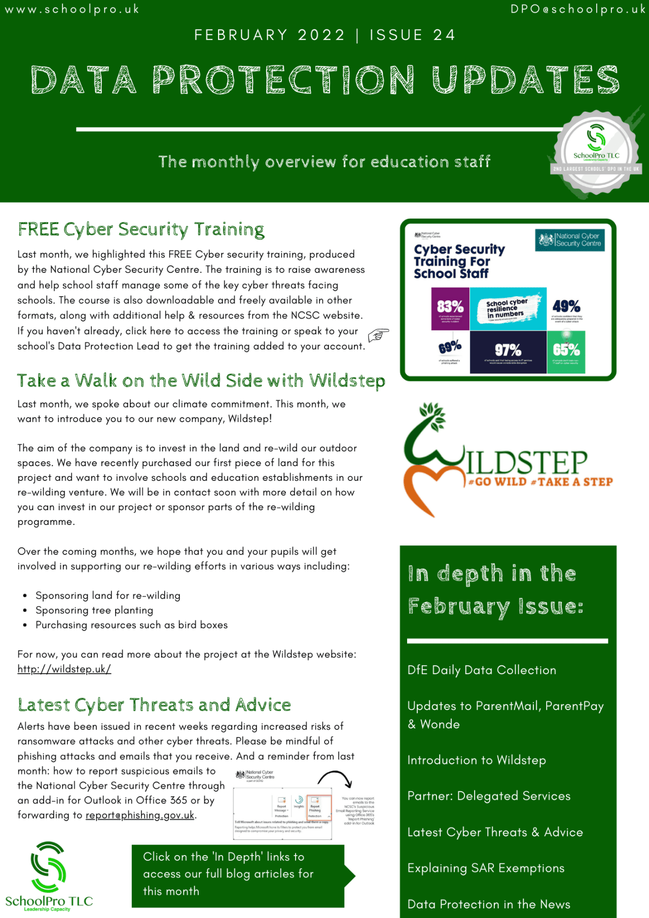 DfE Daily Data Collection & Wonde - Newsletter 24 - February '22