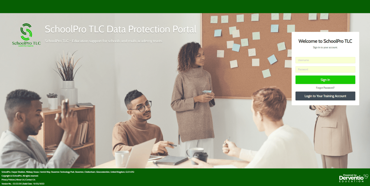 Data Protection Portal - SchoolPro TLC