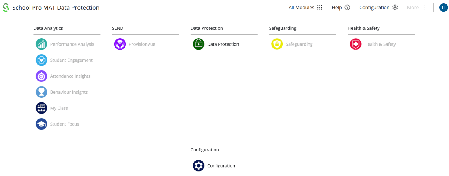 New Portal Modules Screenshots - SchoolPro TLC